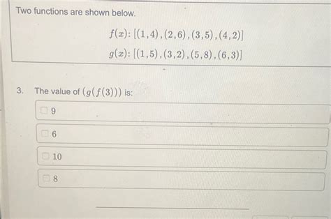 Solved Two Functions Are Shown
