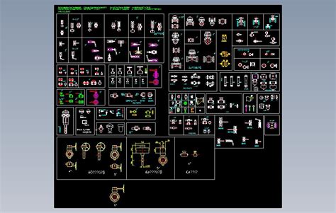 各类阀门、流量设计图集 Autocad 模型图纸下载 懒石网