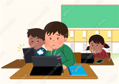 디지털교과서 문제 컨셉 교육 주제 초등학생 수업중 교육 인터넷 기술 인터넷강의 인터넷 디지털태블릿 개인용컴퓨터 집중 컨셉 쇠퇴