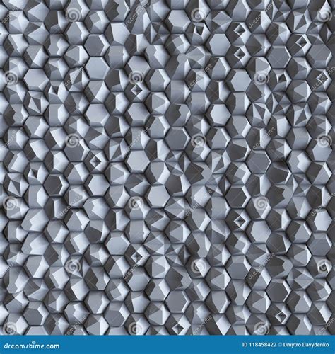 Gray Abstract Hexagons Backdrop Stock Illustration Illustration Of Pattern Architectural