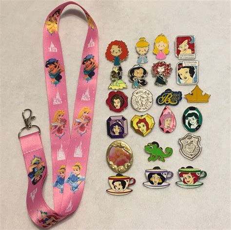 Princess Disney Pins Lanyard Set Lanyard Starter Set Etsy