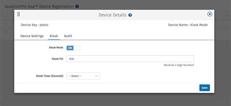 Using Kiosk Mode With The Mobile App QuestionPro Help Document