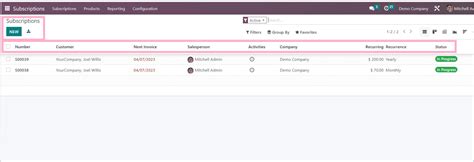 How To Create New Subscription In Odoo 16 Subscription Module
