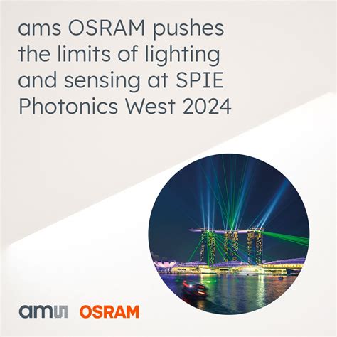 Ams Osram On Linkedin Photonicswest Sensors Emitters Innovation