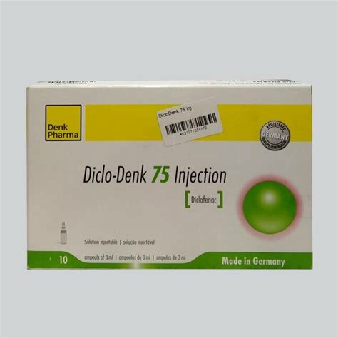 Диклоденк 75мг 3мл №10 тарилгын уусмал