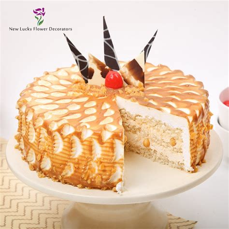 Butterscotch Hazelnut Mix Cake New Lucky Flowers And Cakes