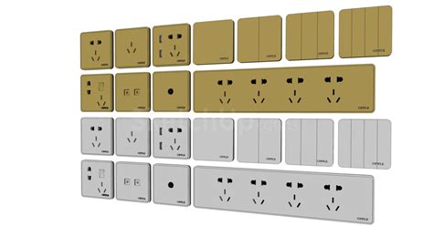 6644 Free Sketchup Electrical Outlets And Switches Models Download