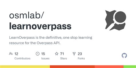 Github Osmlablearnoverpass Learnoverpass Is The Definitive One