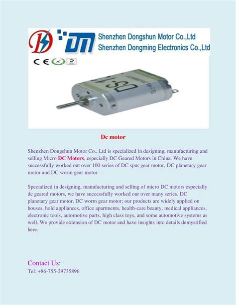 PPT Dc Motor PowerPoint Presentation Free Download ID