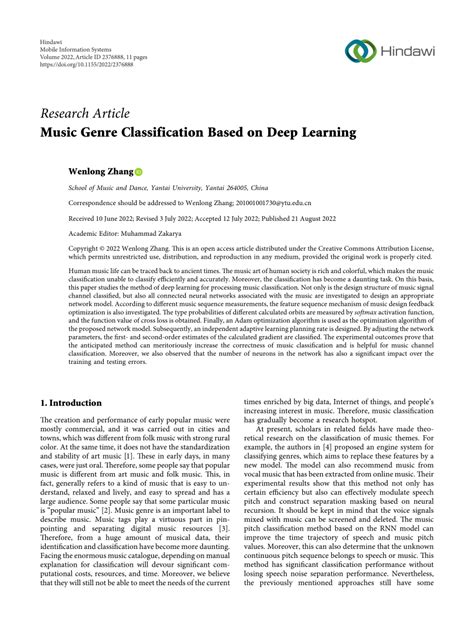 Pdf Music Genre Classification Based On Deep Learning