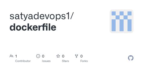 Github Satyadevops Dockerfile