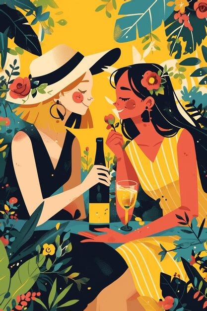 Premium Vector Lesbian And Lgbtq Unity Picnic Poster