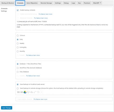 Overview Backup And Migration Free Wpvivid Plugins Documentation