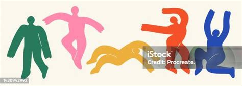 다양한 포즈를 취하는 다양한 이상한 생물이나 사람들의 집합 귀여운 불균형 한 고립 된 문자 현대 패션 일러스트레이션 플랫 디자인 만화 손으로 그린 만화 벡터 공동체에 대한