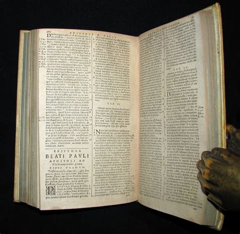 1669 Rare Latin Bible Set Biblia Sacra Vulgate Holy Bible Vulgatae