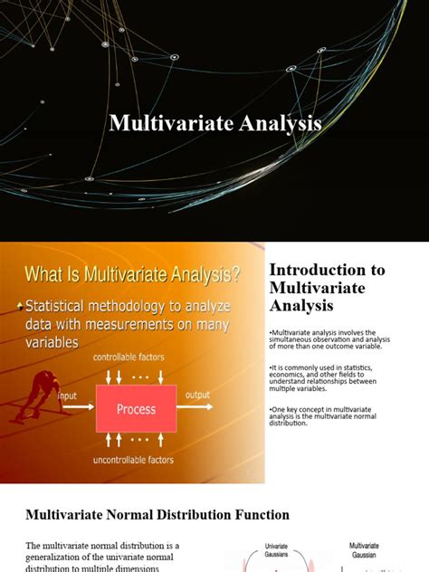 Multivariate Analysis Multivariate Normal Distribution Function Properties Of Multivariate