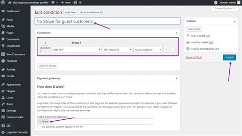 Woocommerce Enabledisable Payment Method For A User Role Wp Super Admins
