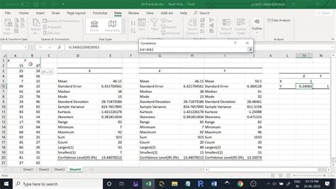 Statistics Using Excel Data Analysis Tool Pack Part I Youtube