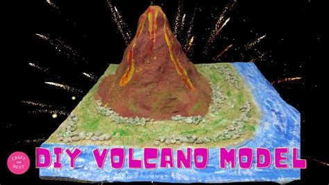 Diy Volcano Model Making School Project Ideas Cardboard Craft School Craft Craftthebest1