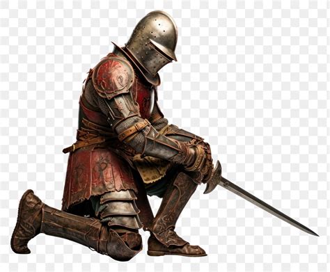 Png Knight Holding Shield Kneeling Premium Png Rawpixel