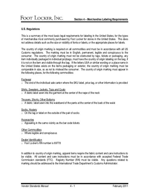 Fillable Online Garment Labelling Requirements For Clothing Full Guide