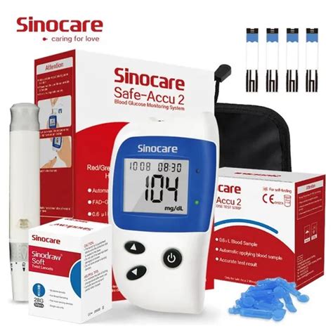 Sinocare Non Invasive Glucometer Sensor Accu 2 Glucomet Glucometer