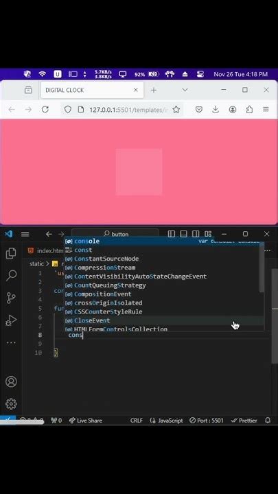 create a stunning digital clock with html css and javascript codepen cssday coding