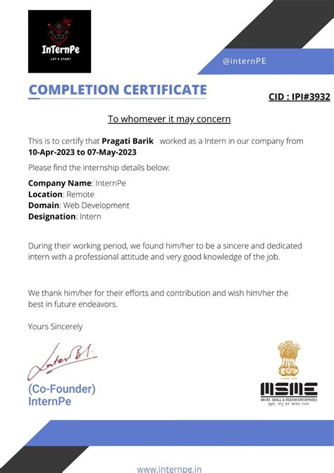 Pragati Barik On Linkedin Webdevelopment Internship Interpe Interpe