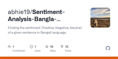Github Abhie19sentiment Analysis Bangla Language Finding The Sentiment Positive Negative