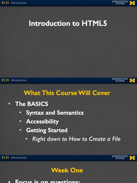Introhtml Ppt 01 01 Pdf Html5 Html