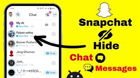 How To Hide Chat On Snapchat Hide Messages On Snapchat Hide Someone