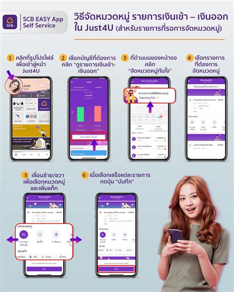 Scb Thailand เงินเข้า เงินออก Just4u ในแอป Scb Easy