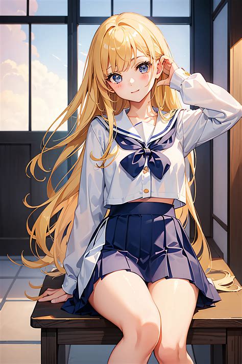 1 Girl In、cute Beautiful Girl、show Off Your Thighs、japan Uniform
