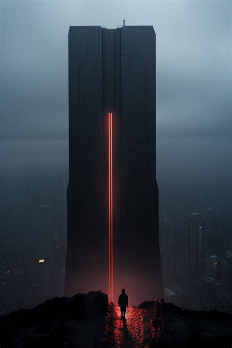 An Ominous Giant Monolithic Structure