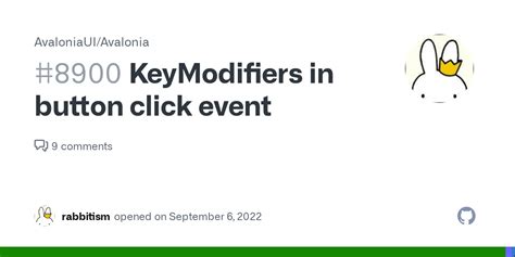 Keymodifiers In Button Click Event · Issue 8900 · Avaloniauiavalonia