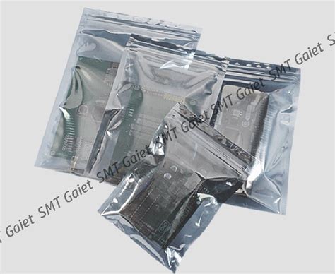 Anti Static Bag With Flat Or Self Sealing Mouth For Electronics Company Gaiet Electronics