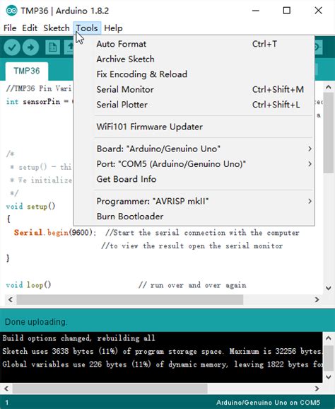 Arduino Lesson Tmp36