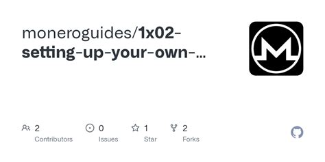 Github Moneroguides1x02 Setting Up Your Own Node