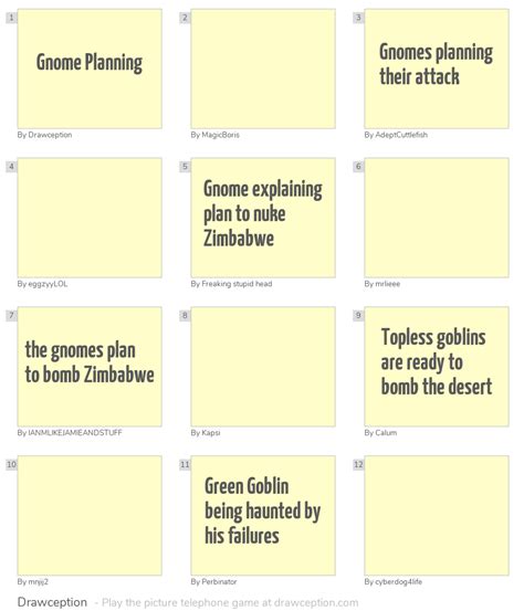 Gnome Planning Drawception