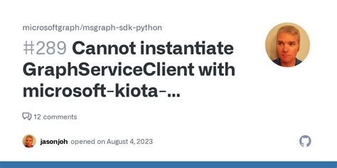 Cannot Instantiate Graphserviceclient With Microsoft Kiota Abstractions070 · Issue 289