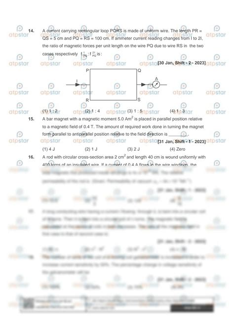 SOLUTION Physics Jee Main 2023 Chapterwise Pyqs Pdf Studypool