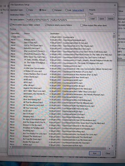 Trying To Moveorganize Files “source” Column Is Showing Way More Than