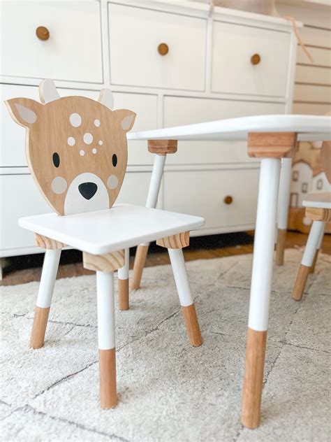 Mesa Con Sillas Modelo Bambi Arlequin Deco
