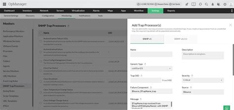 Snmp Trap Processing Opmanager Help