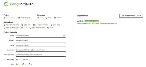 Selenium Spring Boot Cucumber Junit 5 Test Automation Project