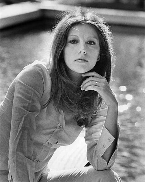 Italian Actress Stefania Sandrelli Posing Beside A Swimming Pool Rome