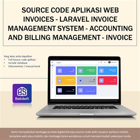 Jual SOURCE CODE APLIKASI WEB INVOICES LARAVEL INVOICE MANAGEMENT SYSTEM ACCOUNTING AND