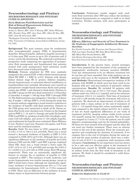 Pdf Early Moderate Fluid Restriction And The Risk Of Delayed Hyponatremia Following