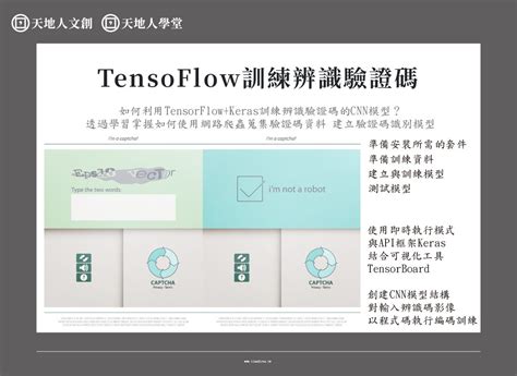 天地人學堂驗證碼破解TensorFlow 神經網路應用與實作深度學習模型