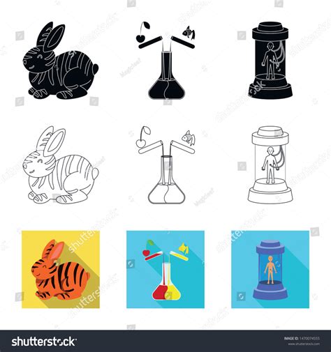 Vector Illustration Test Synthetic Icon Set Stock Vector Royalty Free 1470074555